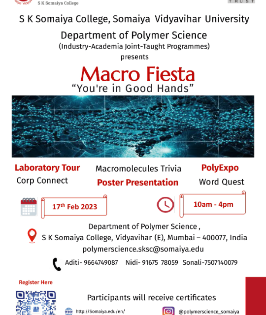 Polymer Science - Macro Fiesta | Somaiya Vidyavihar University