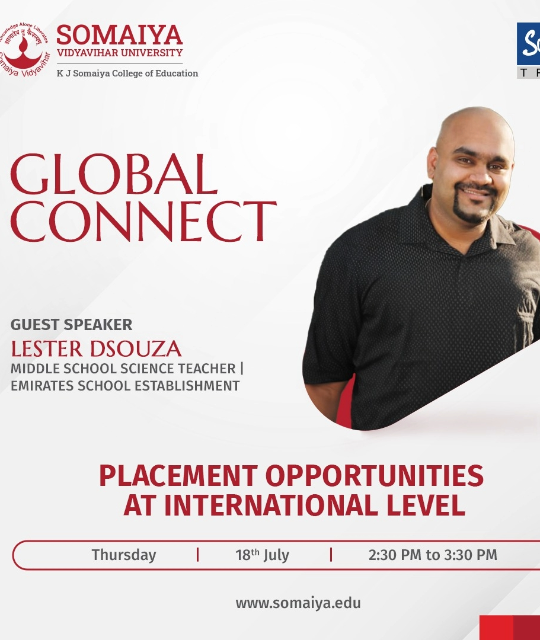 Guest Lecture on 'Global Connect: Placement Opportunities at International Level' by Lester ...