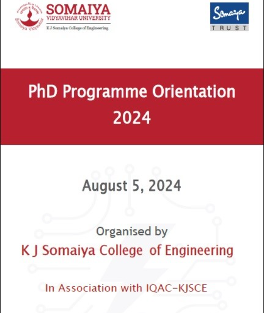 PhD Programme Orientation 2024 | Somaiya Vidyavihar University